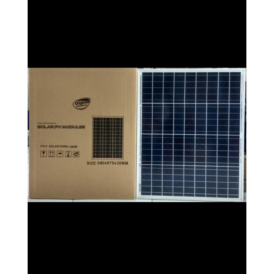 Jual PANEL SURYA /SOLAR CELL MERK SUN ASIA 50WP POLY | Shopee Indonesia