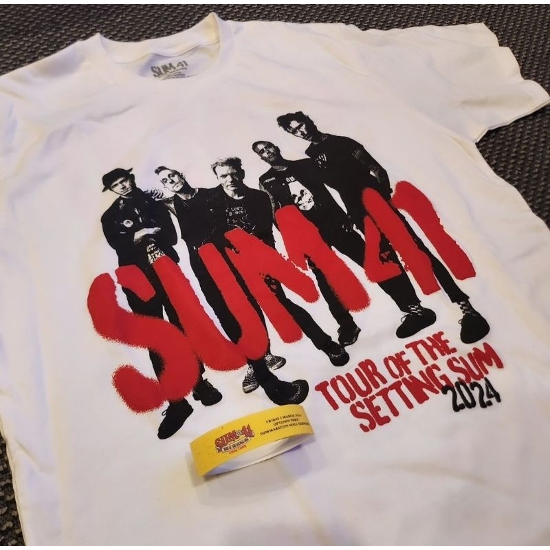 Jual KAOS BAND OFFICIAL SUM 41 TOUR OF THE SETTING SUM 2024 | Shopee ...