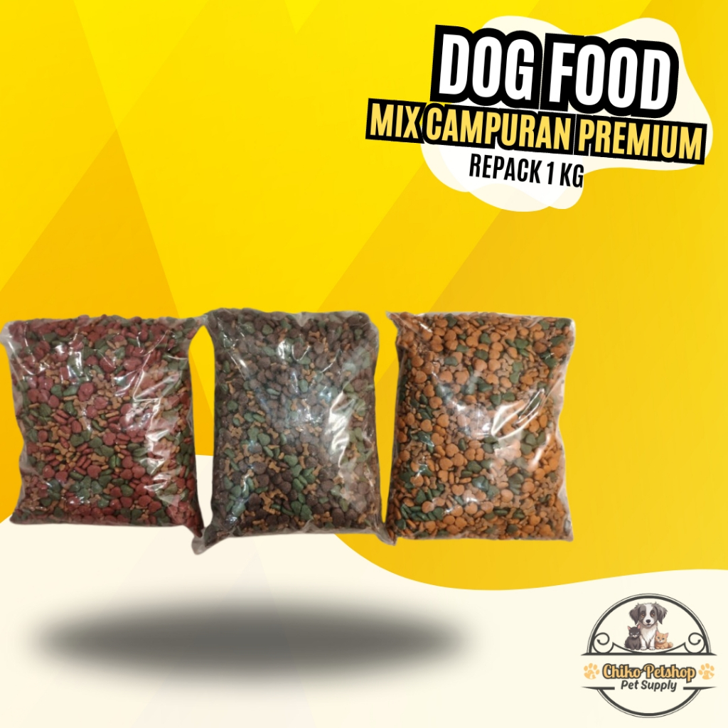 Jual Makanan Anjing All Stage Mix Premium Campuran Sehat Repack 1 kg ...