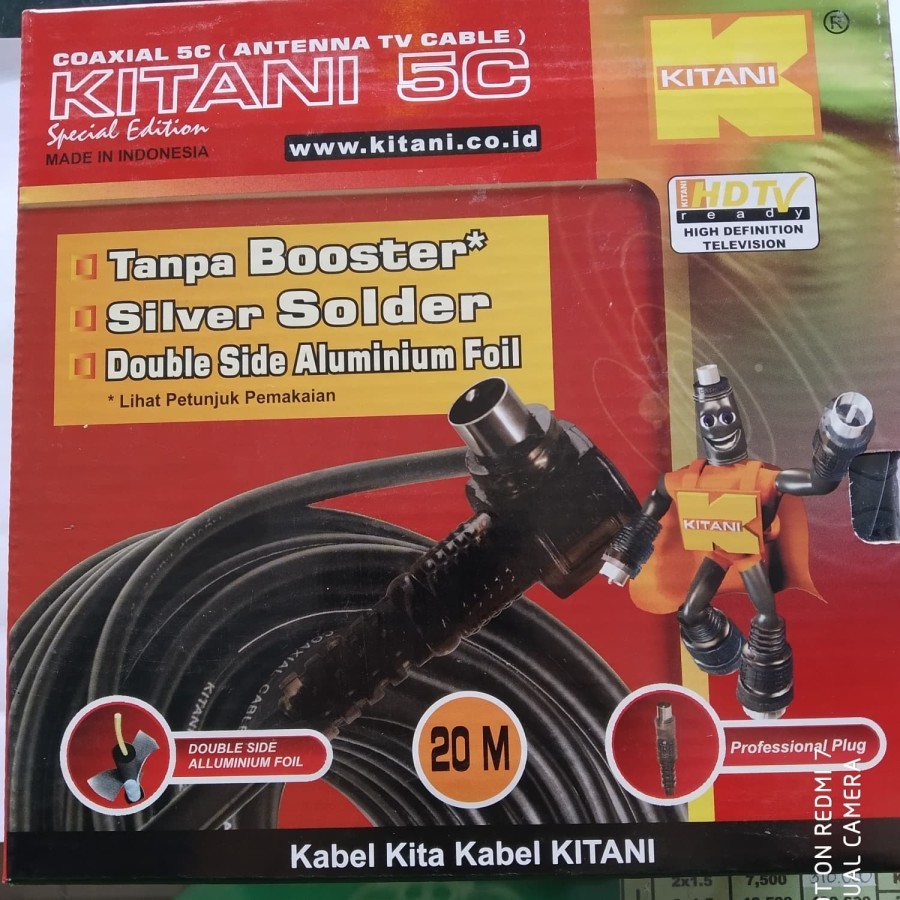 Jual PAKET KABEL ANTENA KITANI 20 METER | Shopee Indonesia