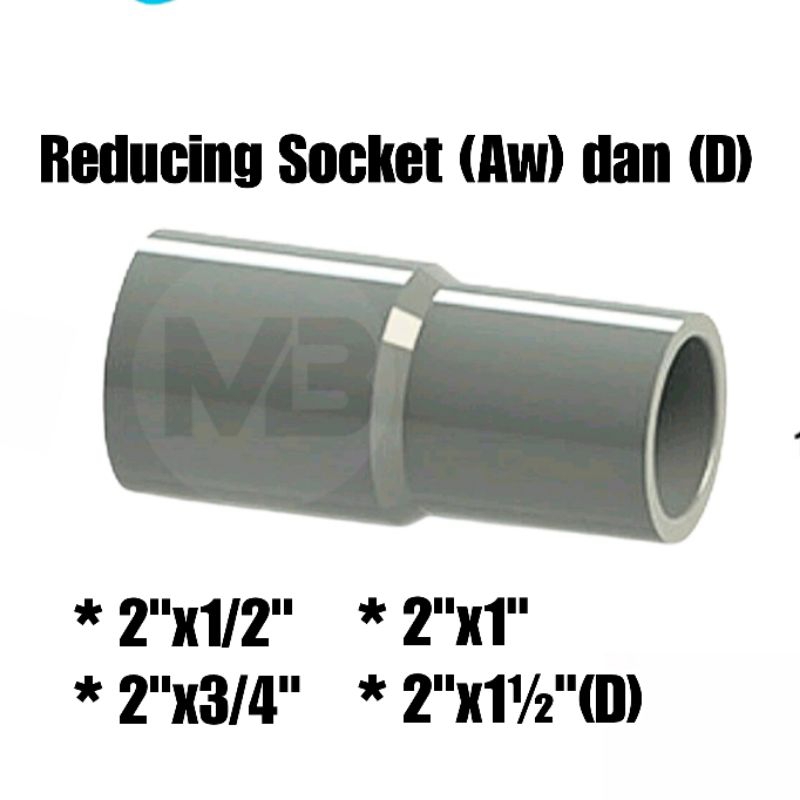 Jual Vlok Sock l Over Sock Reducing Socket AW dan D Reducer 2" x 1/2" l ...