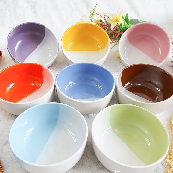 Jual Mangkok Keramik Warna - Mangkok Cantik Keramik - Mangkok Sup ...