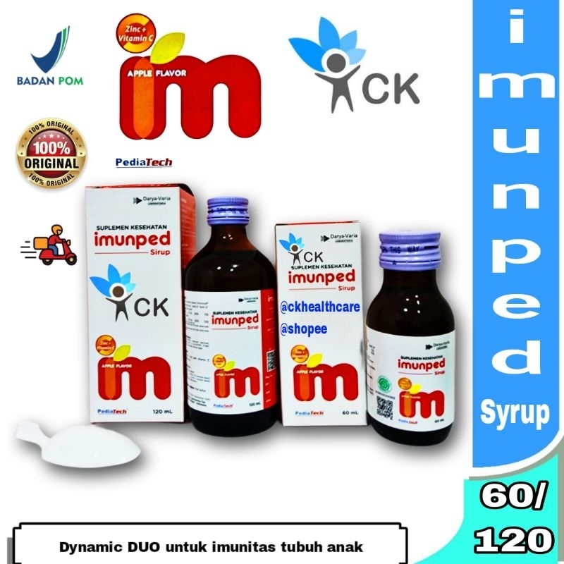 Jual IMUNPED SYRUP 120 ML - suplemen daya tahan tubuh anak paling enak ...