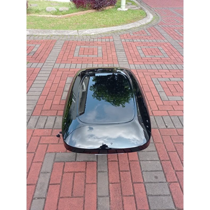 Jual roofbox hitam glossy untuk wulung air ev/roof box hitam glossy ...
