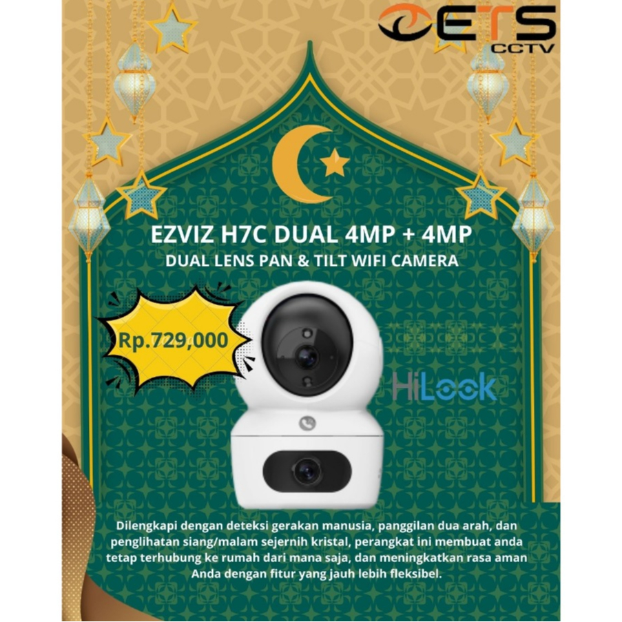 Jual EZVIZ H7C DUAL 4MP + 4MP DUAL LENS PAN & TILT WIFI CAMERA | Shopee ...