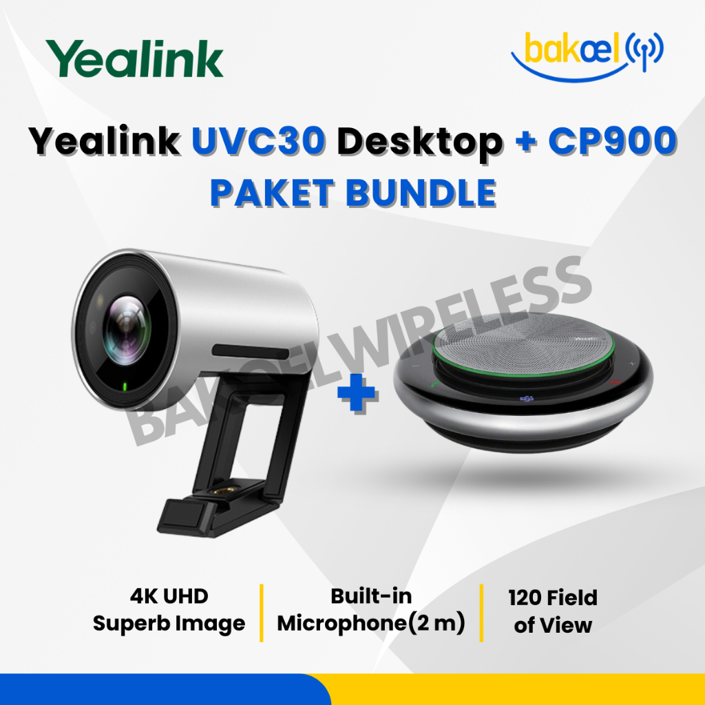 Jual Yealink UVC30 Desktop 4K USB Camera + CP900 Portable Speakerphone ...