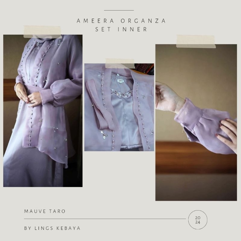 Jual Bridesmaid Dress Kondangan Muslim Organza Outer Set Inner Busui ...