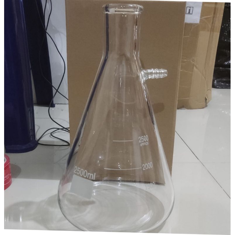 Jual Filtering flask with Side Tubulature 2500mL | Shopee Indonesia