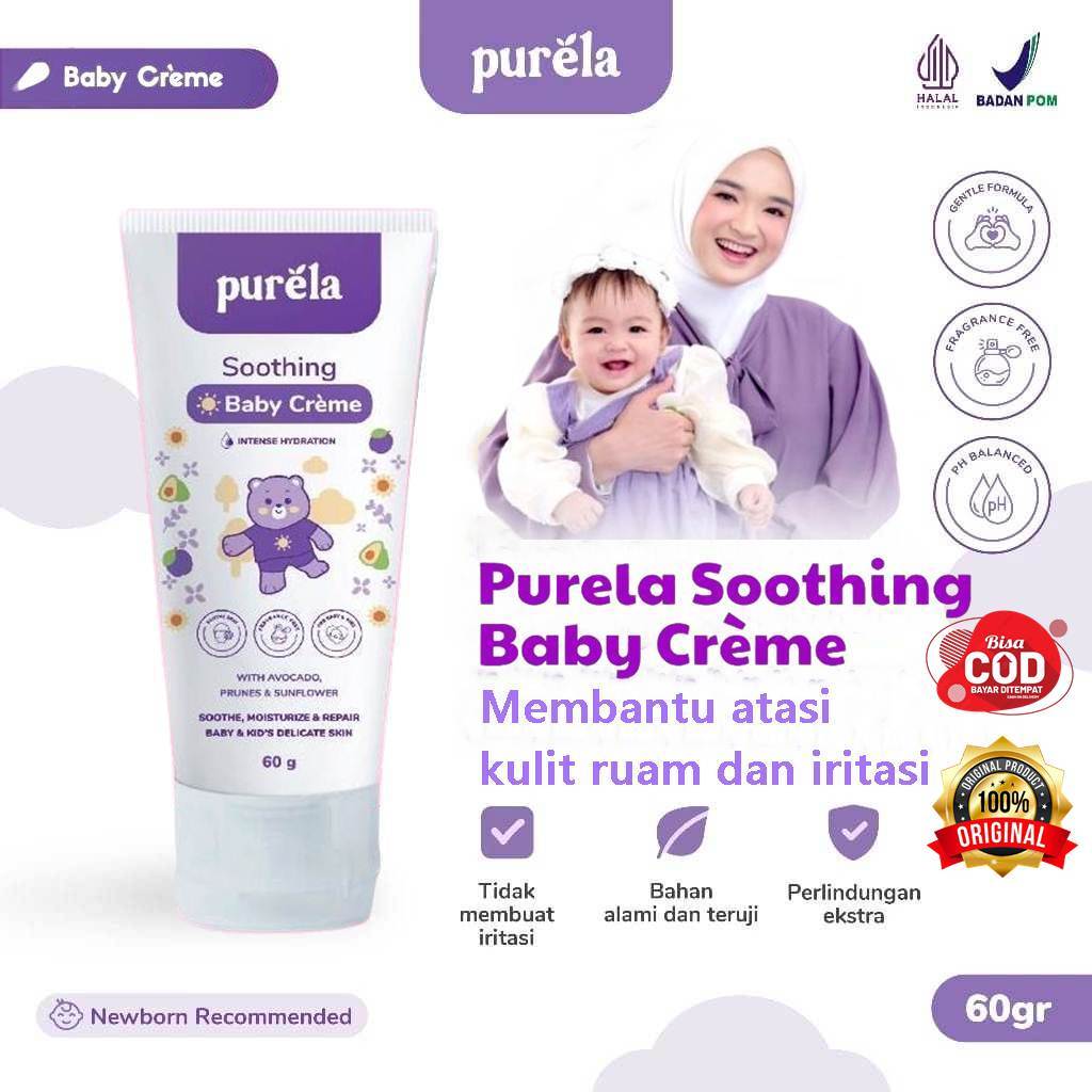Jual Purela Soothing Baby Cream Creme Face & Body (70 gram) | Shopee ...