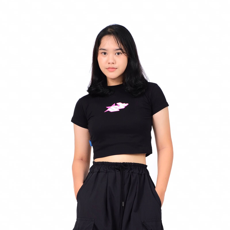 Jual JESSEDREAMCO - J STARS C | Crop Top Cewe Crop Tee Wanita Combed ...