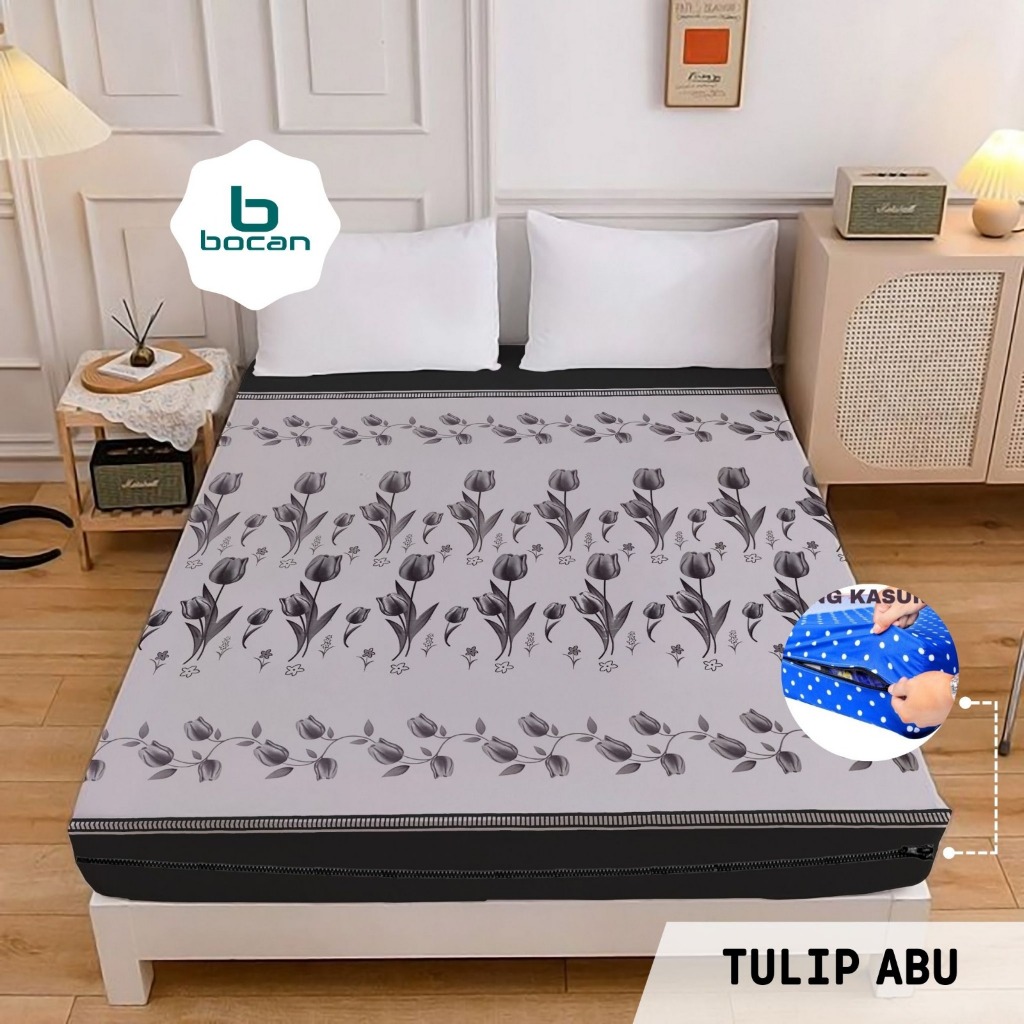 Jual Sarung kasur busa resleting 160x200x20 sprei resleting 160x200 ...
