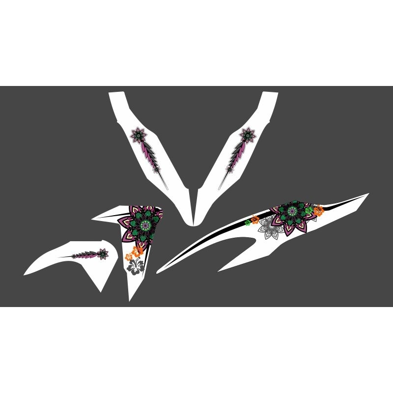Jual striping sticker vario new gen1 125 150 motif bunga tratai ...
