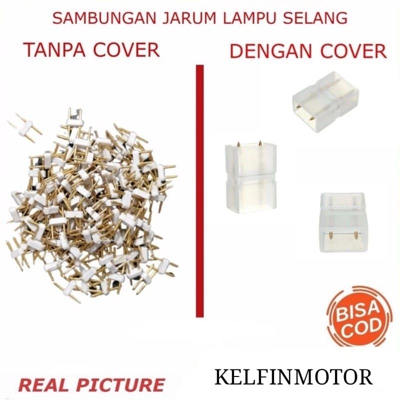 Jual PIN SMBUNGAN JARUM LAMPU NEON FLEX LED STRIP 5050 3528 2835 RGB ...