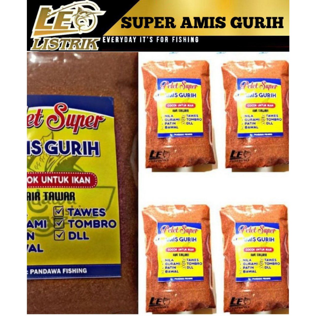 Jual UMPAN PELET PANDAWA SUPER AMIS GURIH 145G UMPAN IKAN TOMBRO PATIN GURAME NILA TAWIS DLL ...