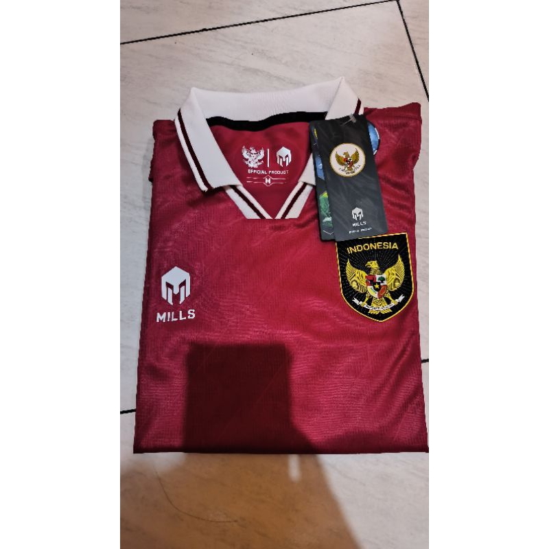 Jual Jersey Home Timnas Indonesia Mills Size M ( Player Issue ...