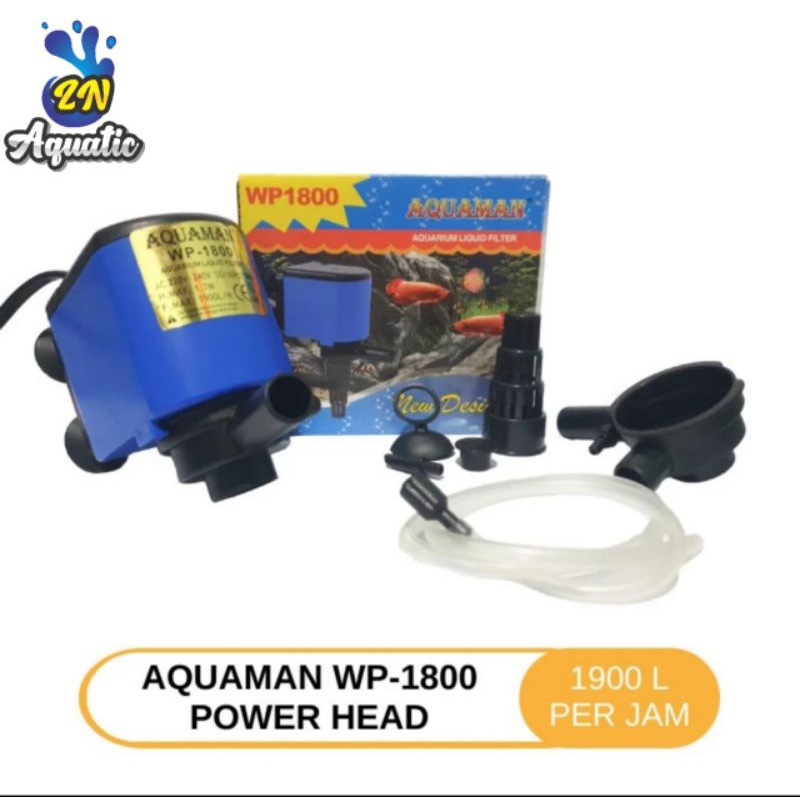 Jual Aquaman wp 1800 Power Head Pompa Air Celup Aquarium | Shopee Indonesia