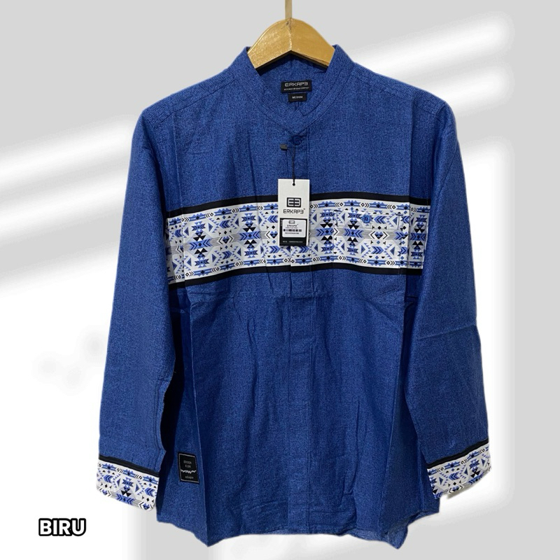 Jual Kemko Kemeja Koko Pria Lengan Panjang Katun Kemko Dewasa Regular ...