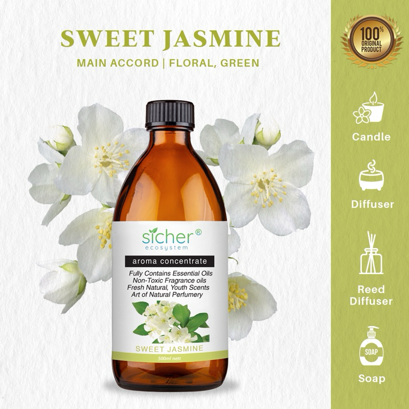 Jual Sicher Essential Aromatherapy Oil Sweet Jasmine Pengharum Ruangan ...