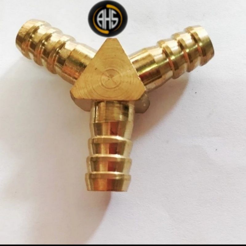 Jual Sambungan T Selang Gas Kuningan Cabang 3 Penyambung Selang ...