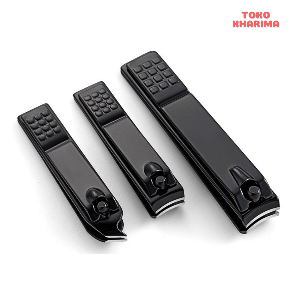 Jual GUNTING KUKU Stainless Steel Hitam Elegan Doff Black Manicure ...