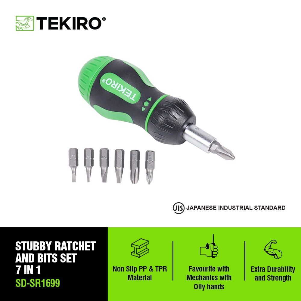 Jual TKR OBENG RATCHET SET 7 IN 1 STUBBY | Shopee Indonesia