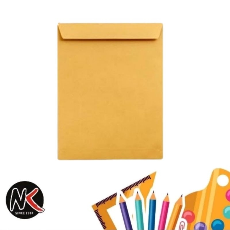 Jual Envelope/Amplop Coklat Folio Besar 1 Pak Isi 5 | Shopee Indonesia