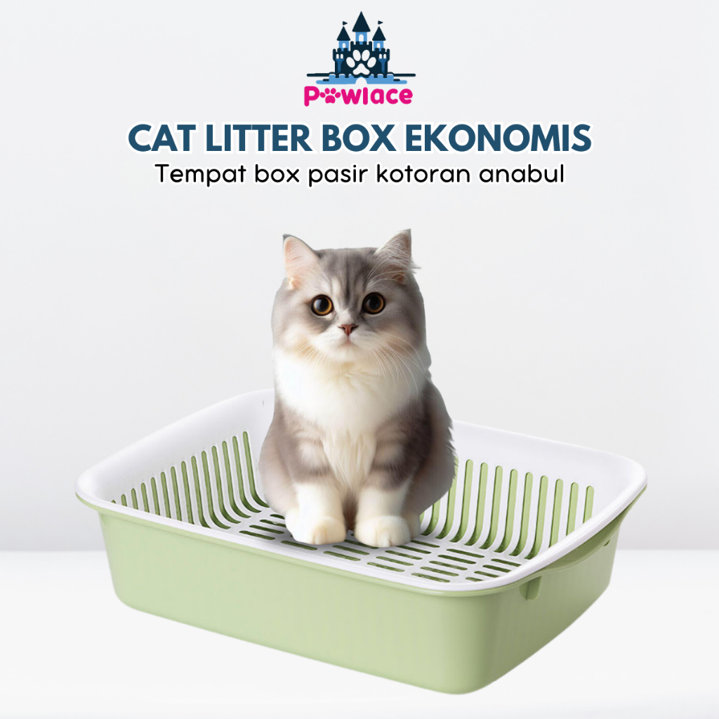 Jual Litter Box Kucing Design Terbuka Free Saringan Poop Bak Toilet ...