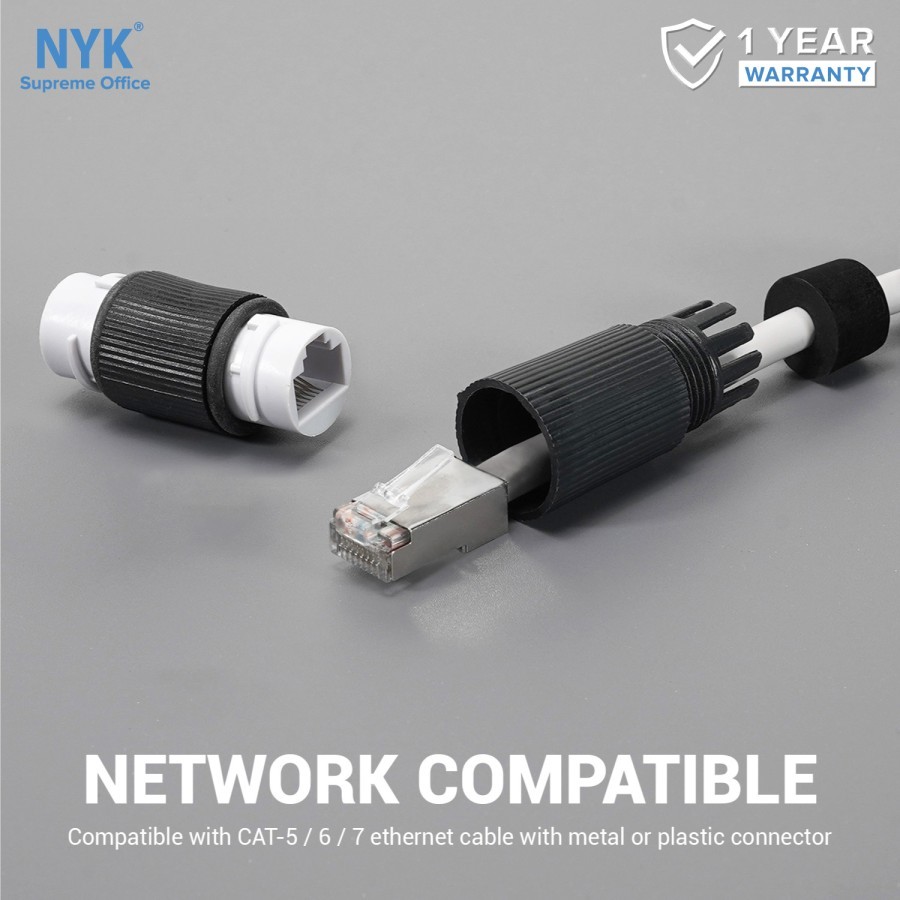 Jual Barel Konektor Sambungan Kabel Lan RJ45 Waterproof Outdoor ...