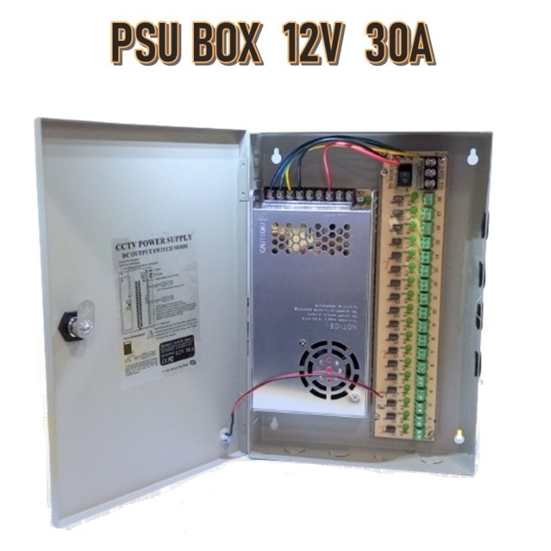 Jual Power Supply 12V 30A + Box psu 30a panel 30A BOX ICJ | Shopee Indonesia