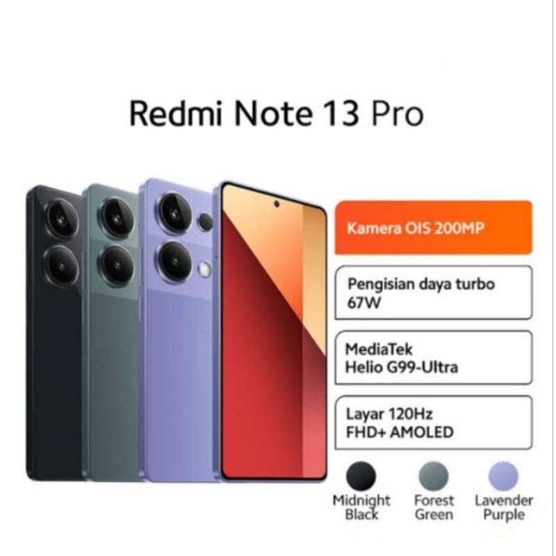 Jual HP XIAOMI REDMI NOTE 13 PRO 8/256 GB - XIOMI MI NOT 13 PRO GARANSI ...