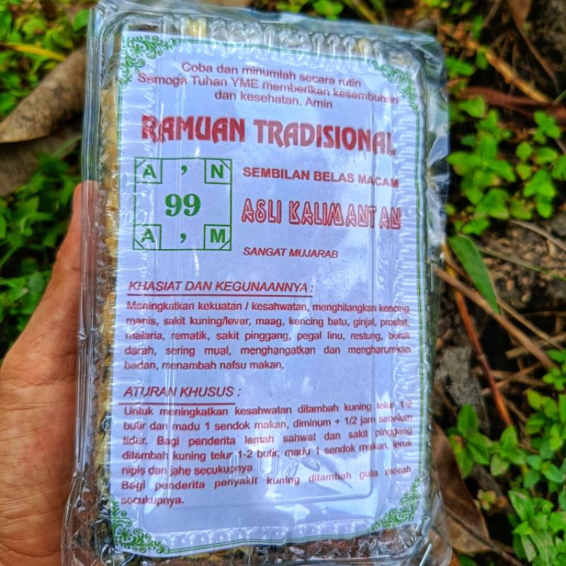 Jual Ramuan Tradisional 19 Macam Herbal Asli Kalimantan,Ramuan ...