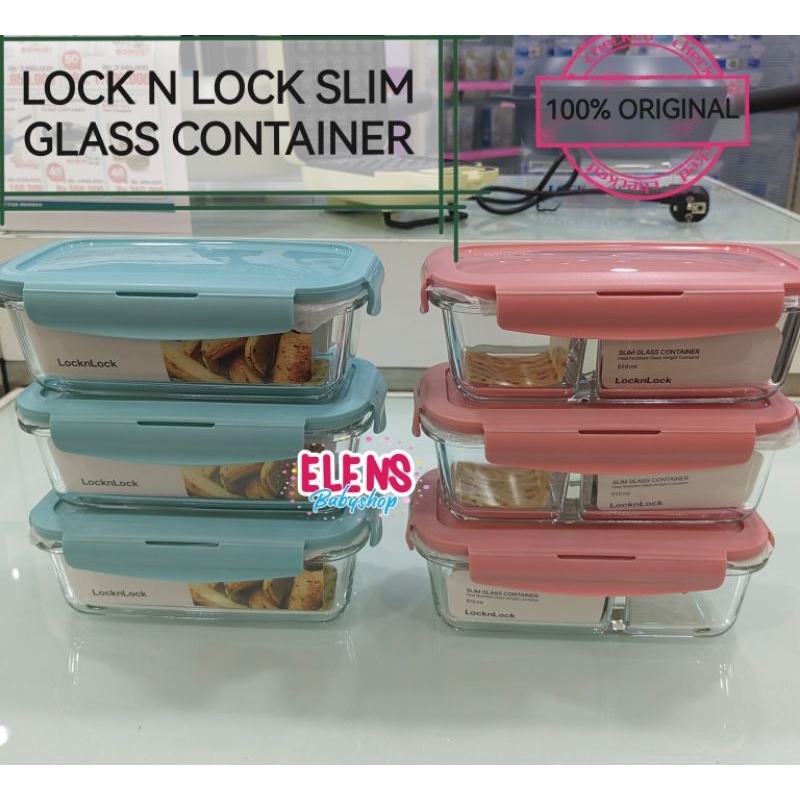 Jual Kotak makan kaca container glass sekat divider lunch box makan ...