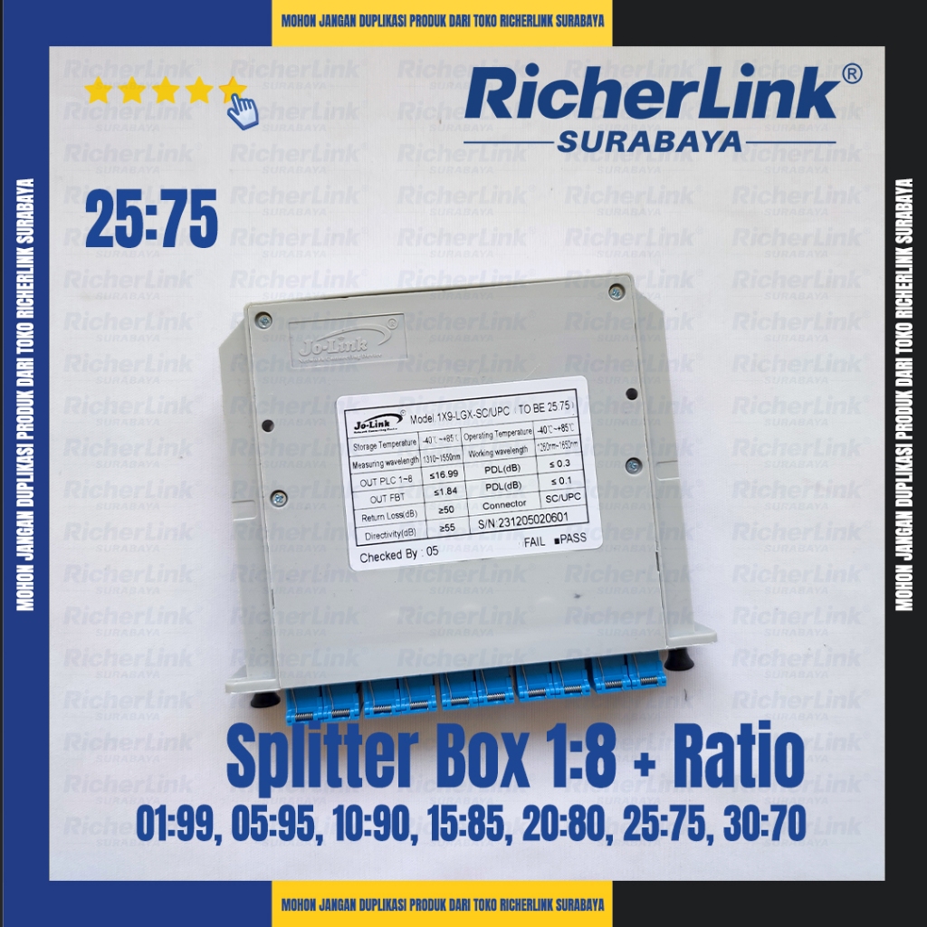 Jual JOLink Splitter Box 1:8 + Rasio | Shopee Indonesia