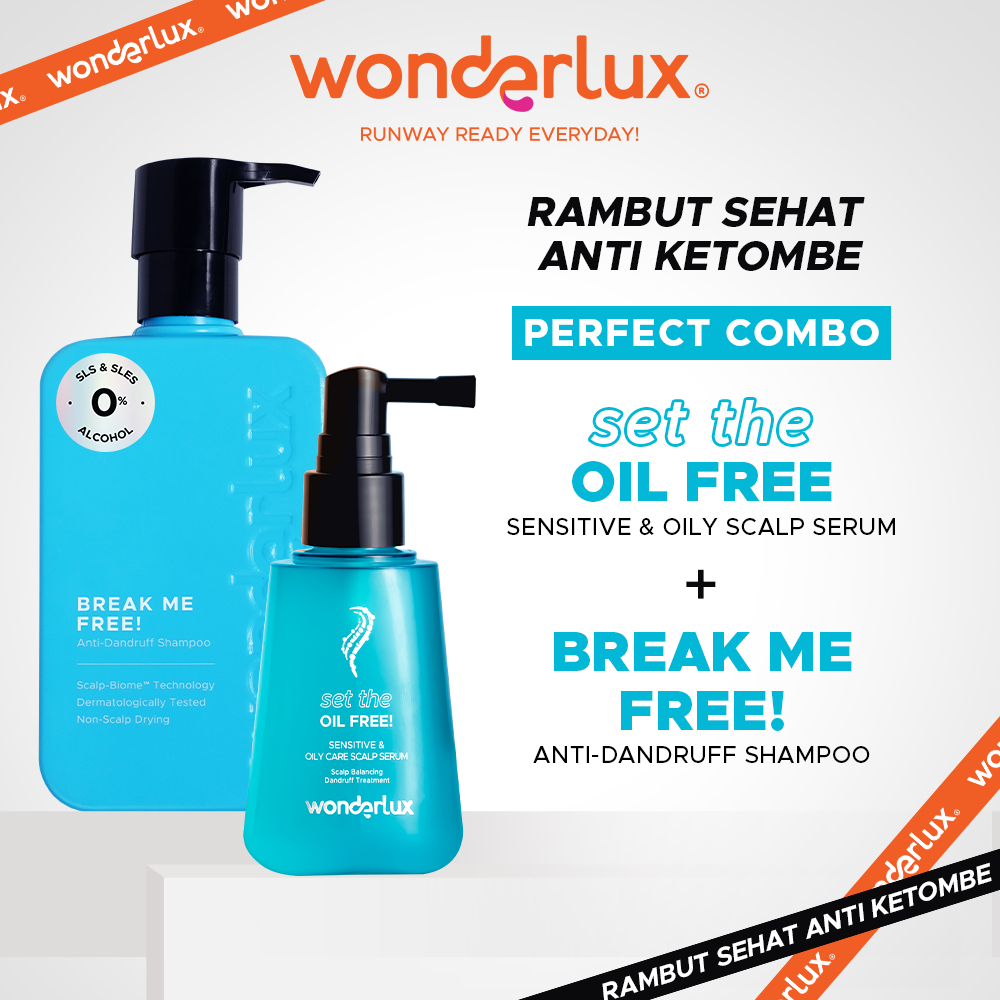 Jual Wonderlux Perfect Combo! - Rambut Sehat Anti Ketombe [2PCS] Serum ...