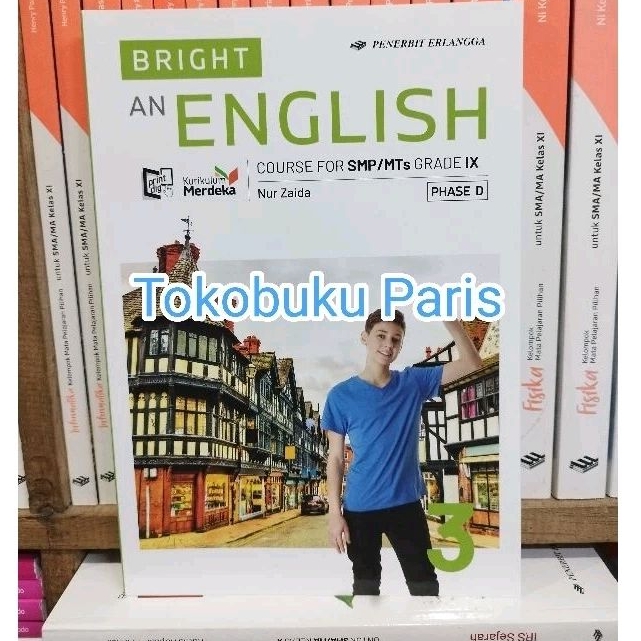 Jual ORI Buku Bright An English Bahasa Inggris smp mts kelas 3 9 IX Kurikulum Merdeka Erlangga ...