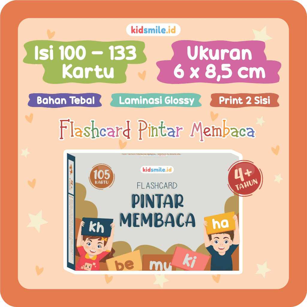Jual Flash Card Pintar Membaca Flashcard Suku Kata Mainan Edukatif anak ...