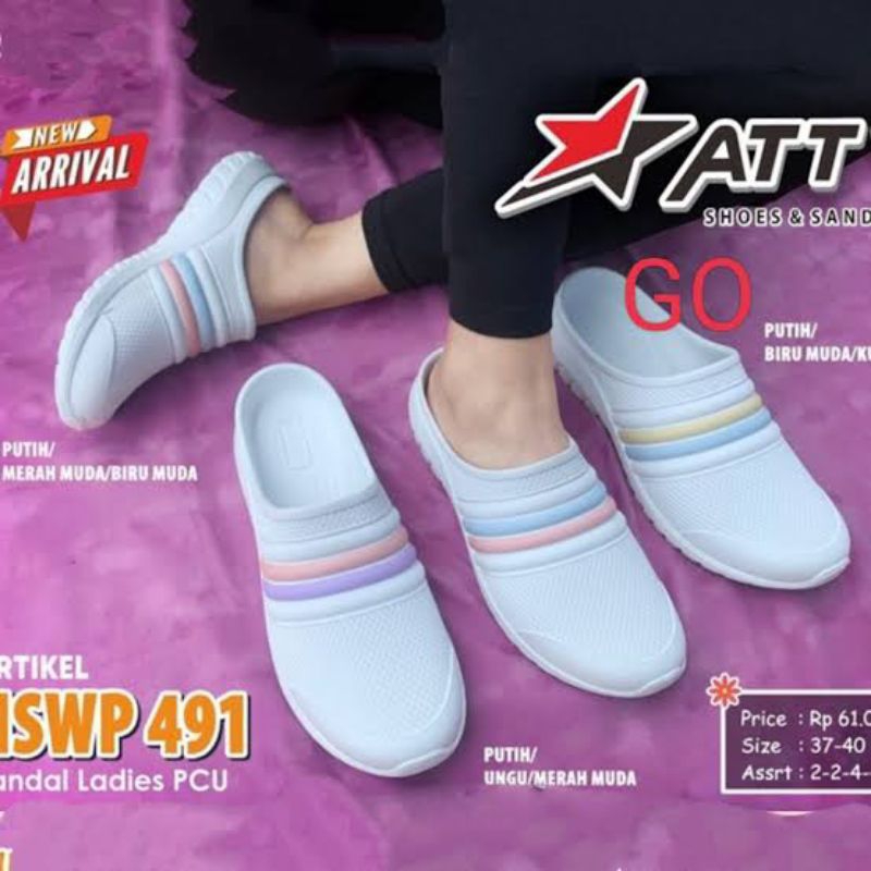 Jual Sendal Sepatu Baim Perempuan ATT NSWP 491 Sol Anti Slip Sendal Lab ...