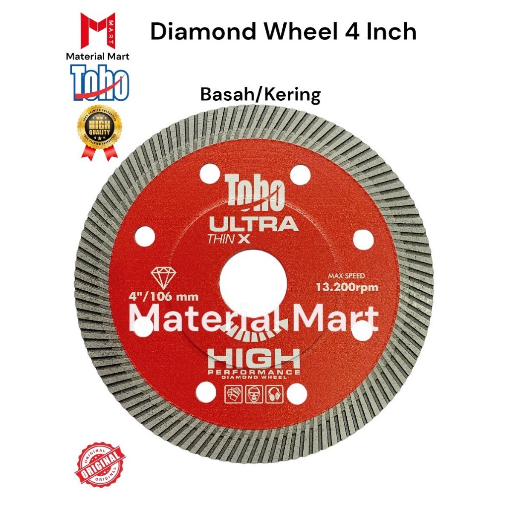 Jual Diamond Wheel Toho Ultra Thin X | DW Toho 4 Inch | Mata Potong ...