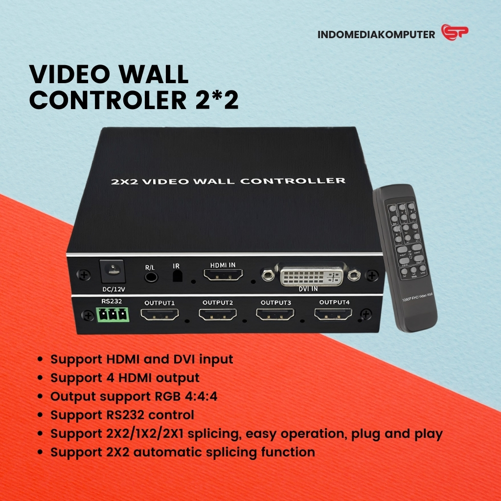 Jual 2x2 HDMI Video Wall Controller HDMI DVI | Shopee Indonesia