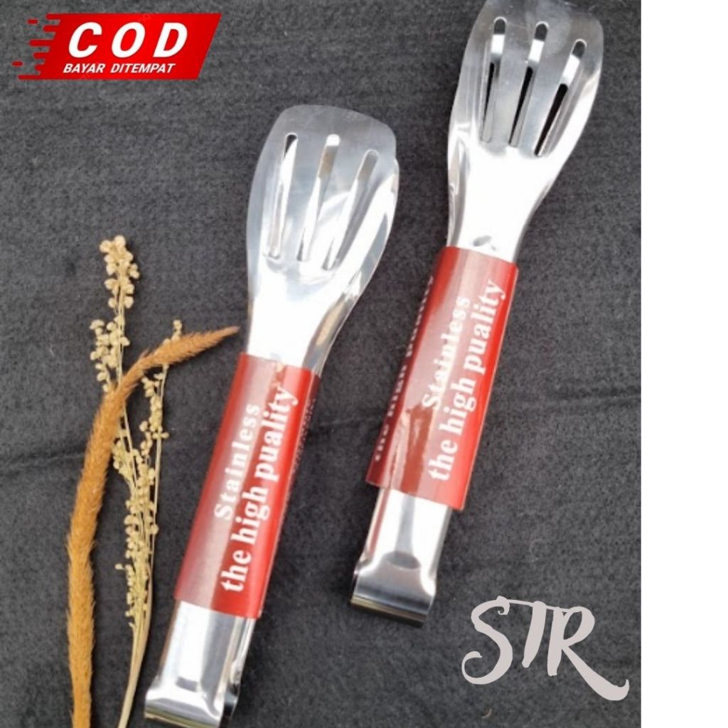 Jual stromapabelliubayer ⚡ Penjepit Makanan Kue Roti Stainless ...