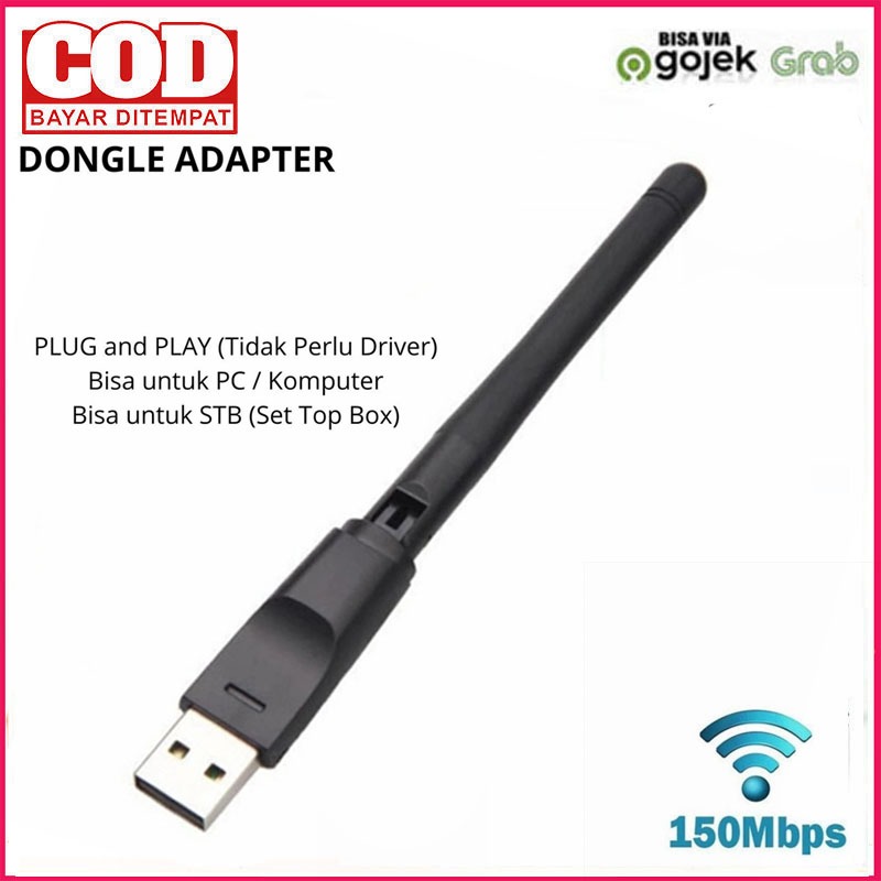 Jual Wifi Wireless Adapter 150 Mbps - Usb Dongle Wifi Adapter | Shopee Indonesia