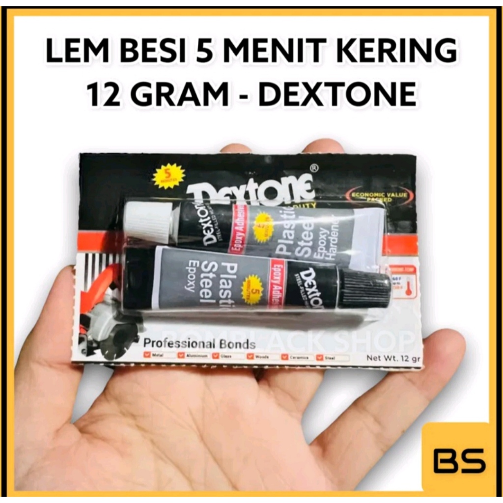Jual (Economy pack) Lem Besi Dextone 5 menit Economy 12 gram | Shopee ...