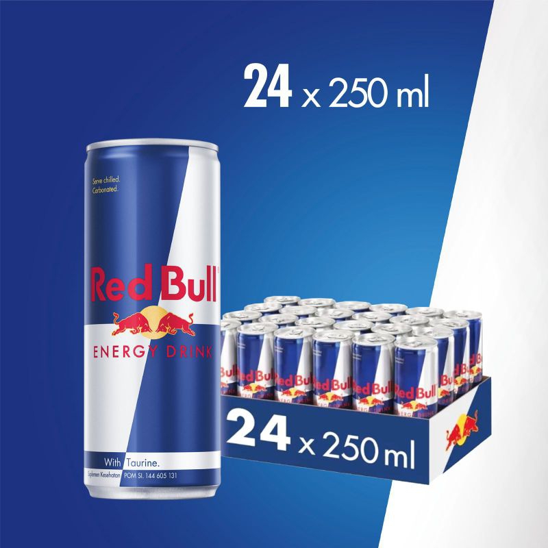 Jual Red Bull Energy Drink, 250ml (24pack) | Shopee Indonesia