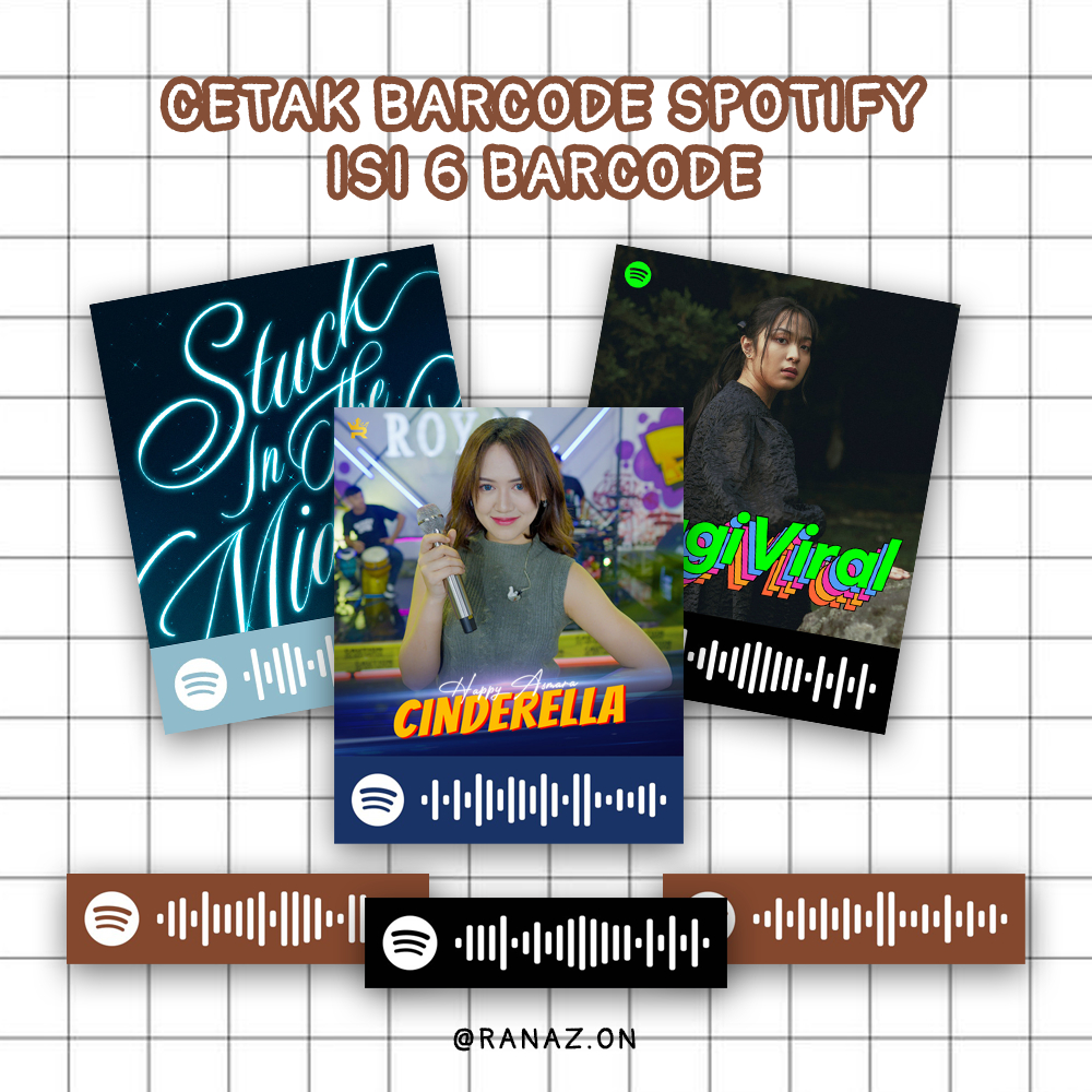 Jual ISI 6 BARCODE LAGU/PLAYLIST SPOTIFY | Shopee Indonesia