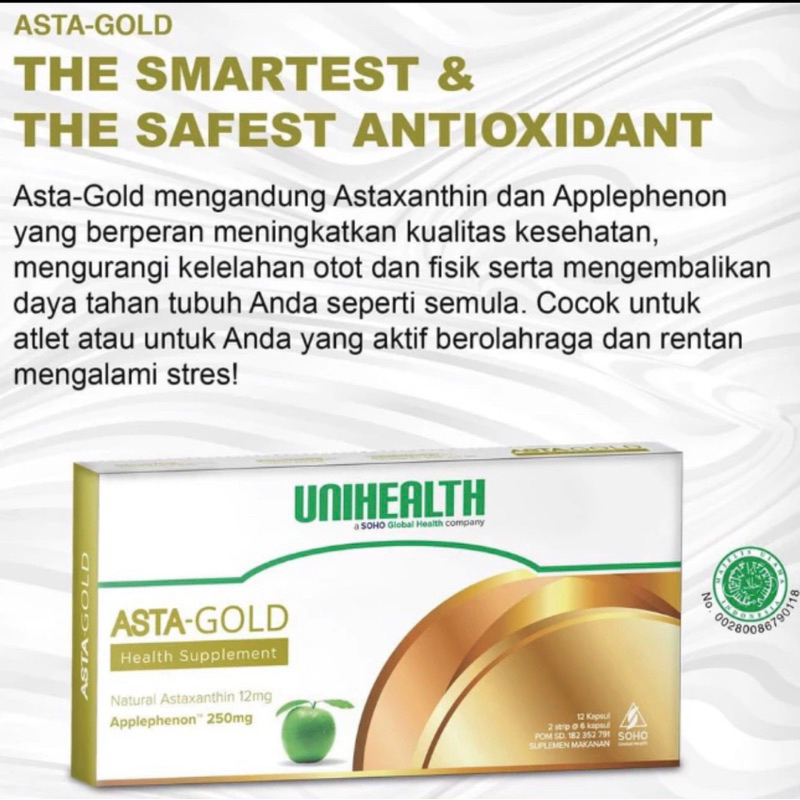 Jual Astagold 12mg Astaxanthin dan Applephenon isi 30 kapsul | Shopee ...