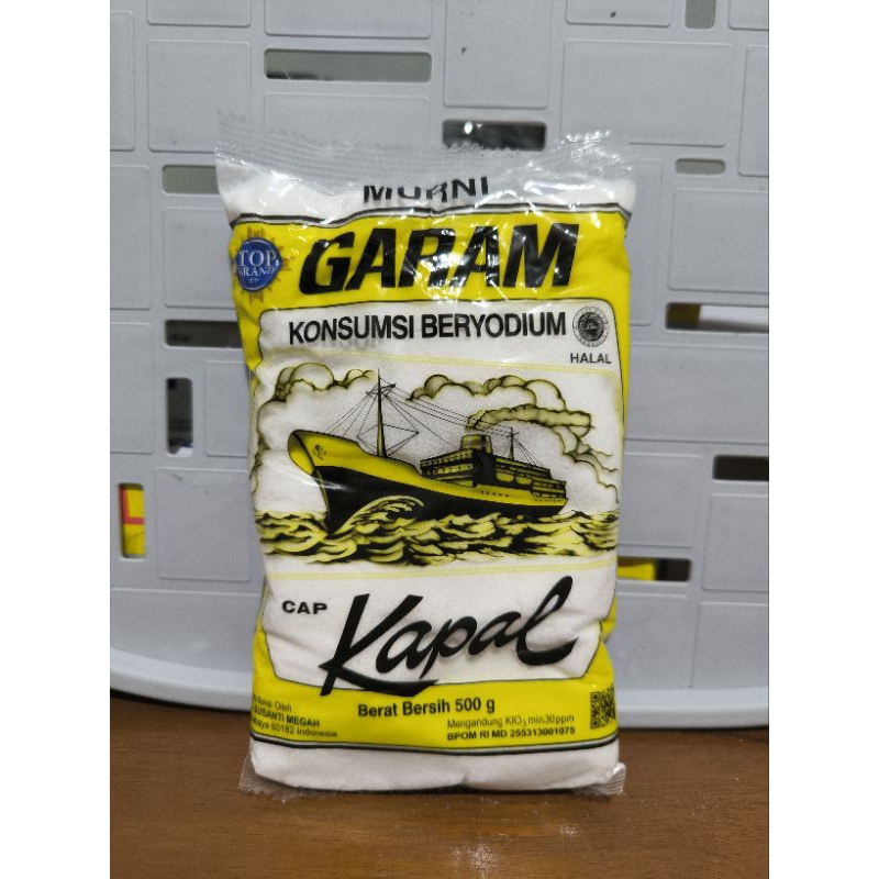 Jual Garam Dapur Halus Cap Kapal Kemasan 500g | Shopee Indonesia