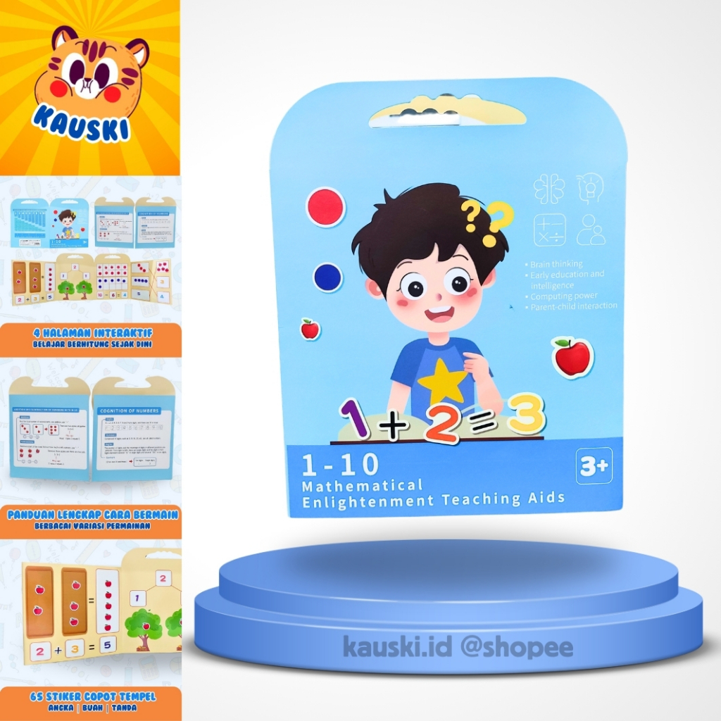Jual Buku Pintar Berhitung Matematika Anak Usia 3-5 Tahun Math Sticker ...