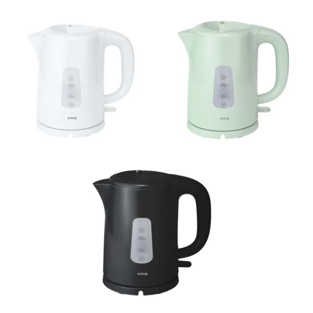 Jual AZKO Kris WATER KETTLE 1 Ltr Teko Listrik Plastik 600 Watt - Putih ...