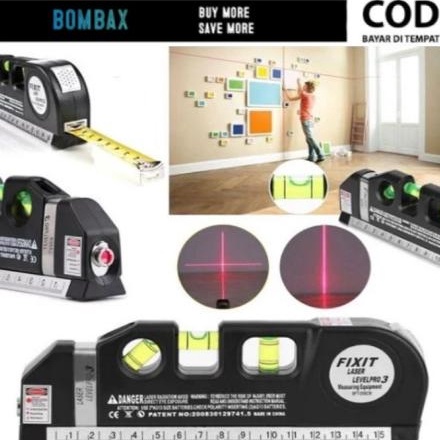 Jual STOK TERBATAS Fixit LevelPro3 Meteran Infrared Waterpass Vertikal ...