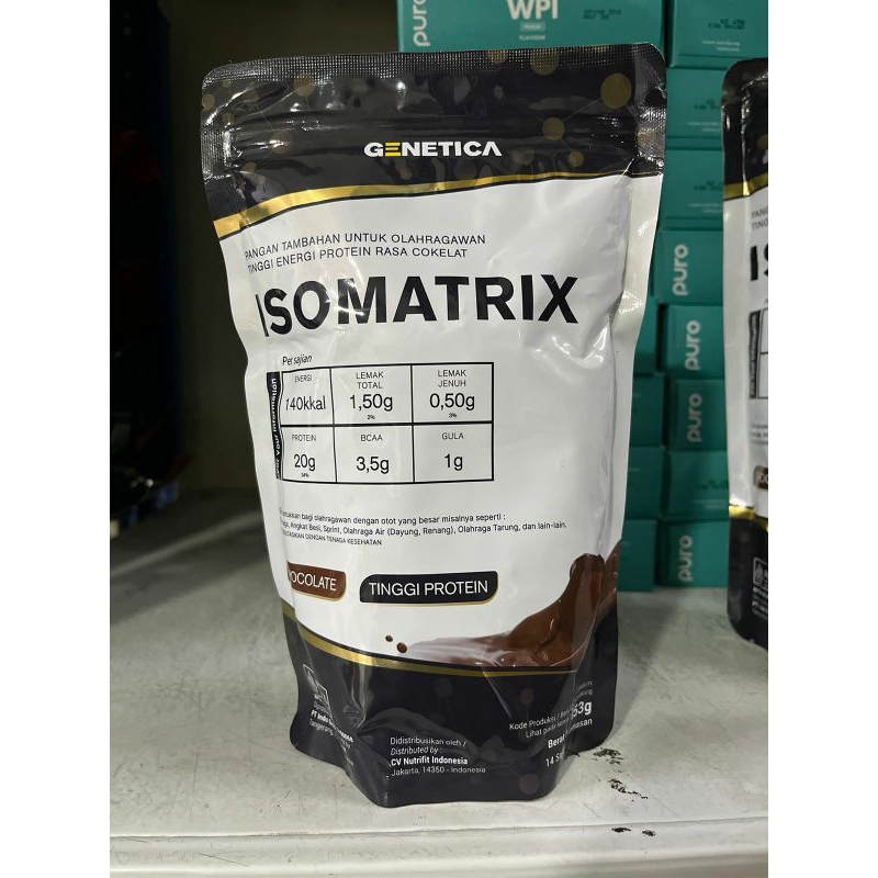 Jual Genetica Isomatrix Protein Isolate Matrix 1lbs 1 lb 450gr Halal ...